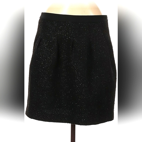 LOFT | Skirts | Black Sparkly Loft Skirt | Poshmark